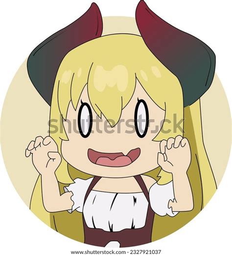 Isekai Nonbiri Nouka Chibi Sticker Stock Vector Royalty Free