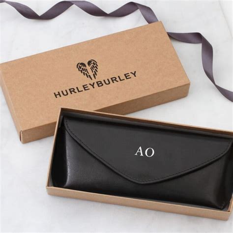 Personalised Luxury Leather Glasses Case Hurleyburley