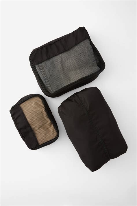 Typo Packing Cubes Black Set Of 3