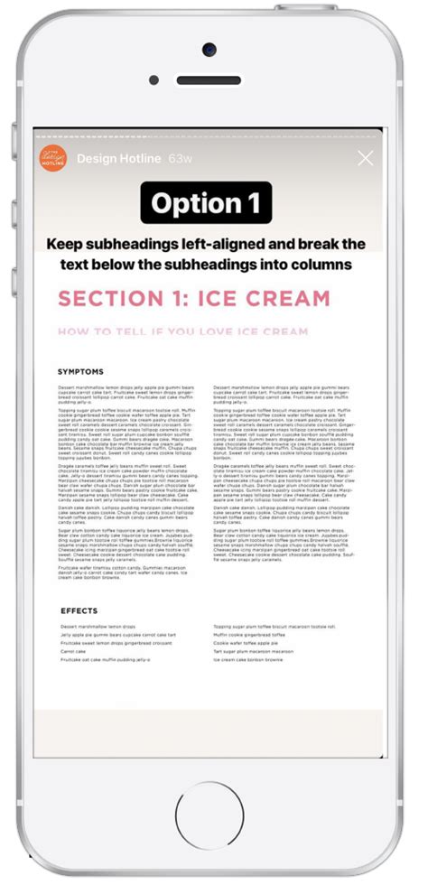 How To Break Up Big Blocks Of Text Part 2 The Design Lab