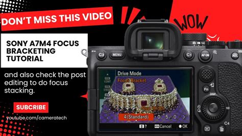 Sony A7m4 A7iv Focus Bracketing Tutorial Post Stacking Process