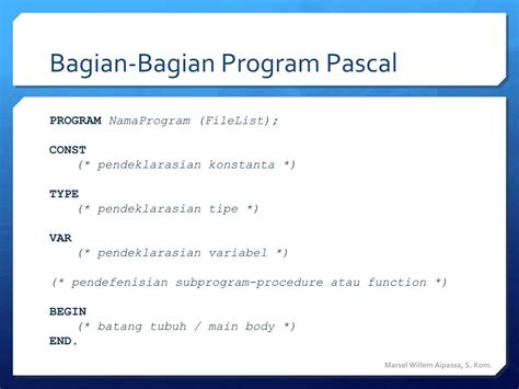 PPT Struktur Bahasa Pascal Tools PowerPoint Presentation Free Download ID