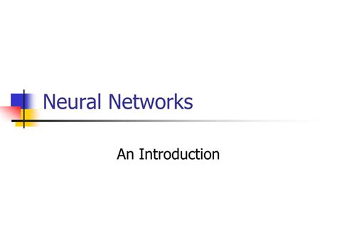 PPT Neural Networks PowerPoint Presentation Free Download ID 5991193
