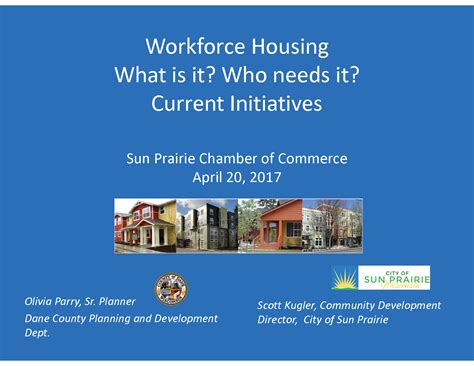 Workforce Housing Sun Prairie Chamber Of Commerce