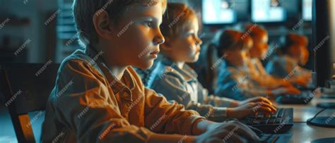 Premium Photo Computer Science Classroom For Elementary School