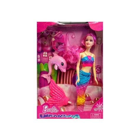 Boneca Barbie Dreamtopia Sereia Das Cores Golfinho Shopee Brasil