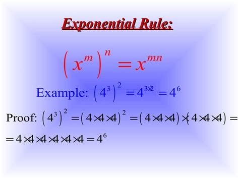 Exponents And Power Ppt