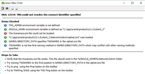 Toad Not Reading From Tnsnamesora Toad For Oracle And Devops Toolkit Toad World® Forums