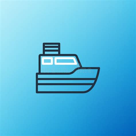 Line Ship Line Path Of Ship Sea Route With Start Point Gps And Black