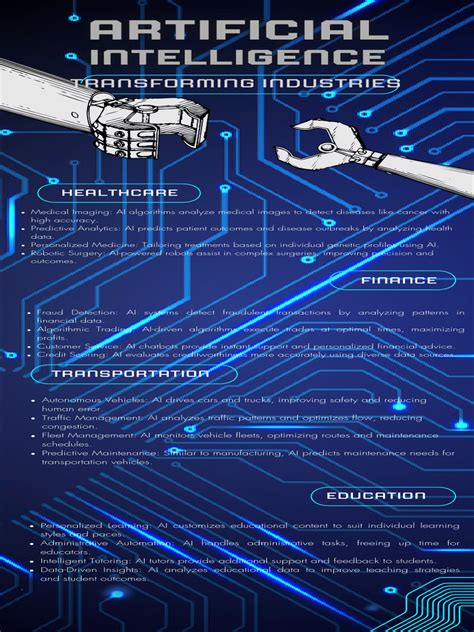 Dark Blue Artificial Intelligence Modern And Futuristic Infographic Pdf