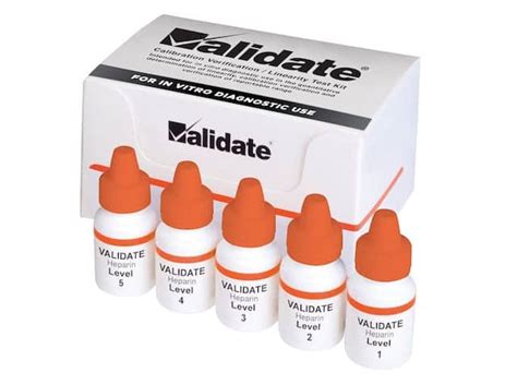 Heparin Linearity Calibration Verification Test Kit For Stago