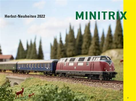 Minitrix Prospekt Herbst Neuheiten 2022