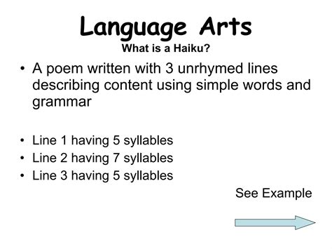 Haiku Activity Ppt