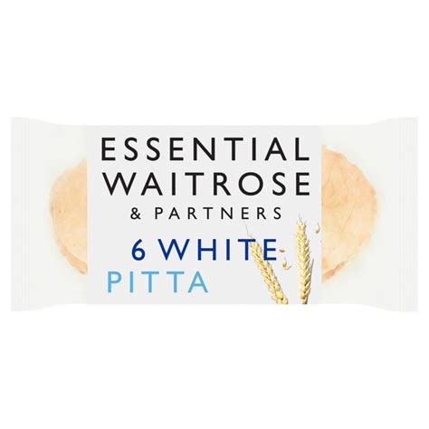 Ocado White Pitta Breads Essential Waitrose 6 Per Packproduct