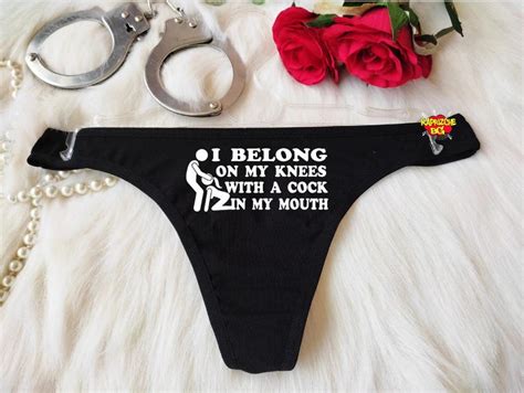 I Suck Cock Crotchless Panty Naughty Sexy Panties Lingerie For Sex