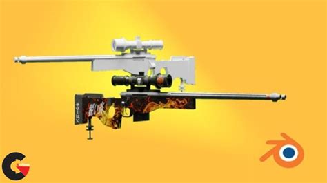 Blender 28 Awp Sniper Rifle Creation And Skin In Blender Cgarchives