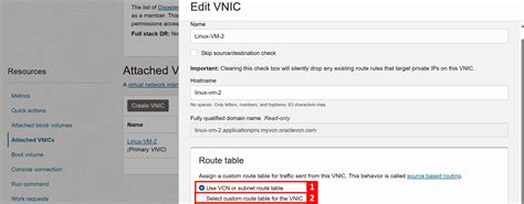 Configure Per Resource Routing In Oracle Cloud Infrastructure