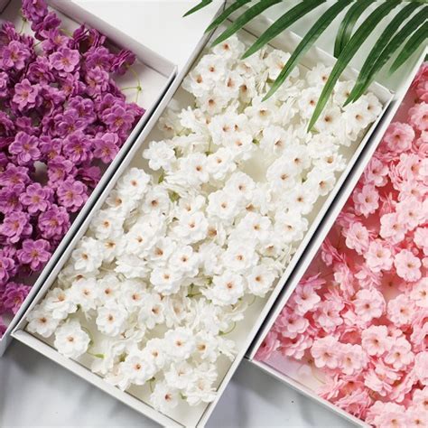 플라워 비누향기 조화꽃 5겹 벚꽃 화이트 도매킹