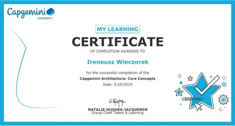 Ireneusz Wieczorek On Linkedin I Share My Last Certificate Capgemini
