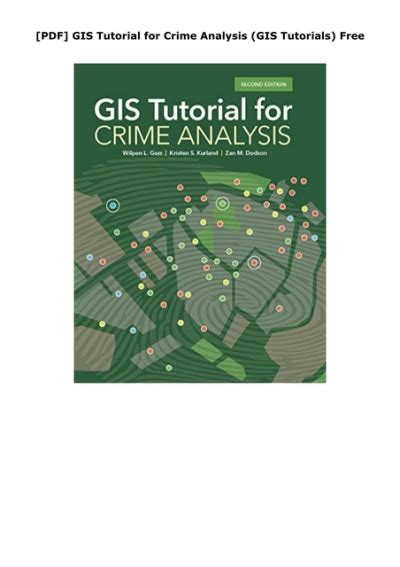 Pdf Gis Tutorial For Crime Analysis Gis Tutorials Free