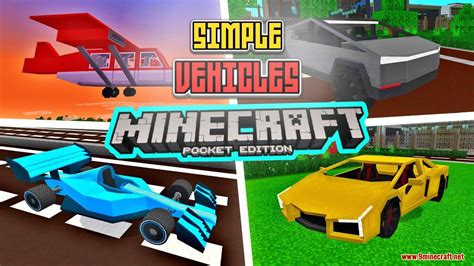 Simple Vehicles Addon 1 19 1 18 MCPE Bedrock Mod Mc Mod Net