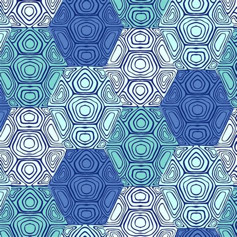 Free Vector Hand Drawn Turtle Shell Pattern
