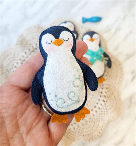 Felt Penguin Pattern Set The Yellow Birdhouse