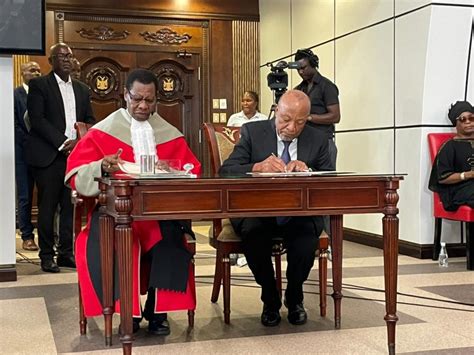 BREAKING Nangolo Mbumba Sworn In As Namibias New President