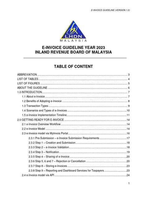 Irbm E Invoice Guideline Version 10 Pdf Json Xml