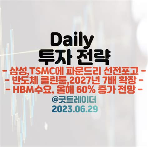 오늘의 단기 투자 관심주 Hbm 수요 올해 60 증가 전망 수혜주는