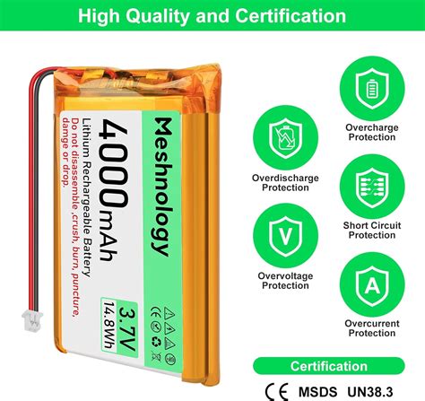 37v 4000mah Lipo Battery With Usb Charger For Arduino Esp32 And Drone