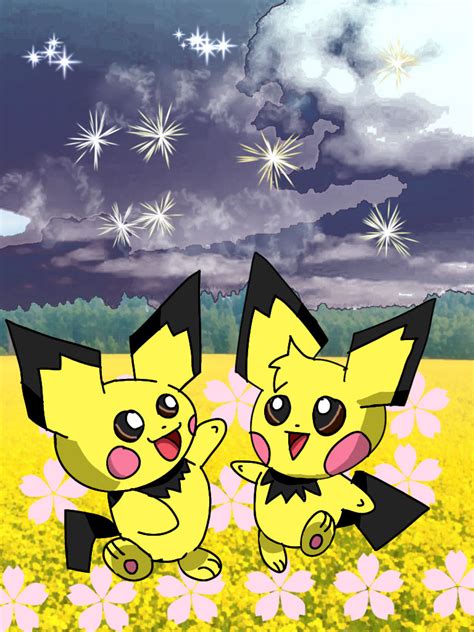 Pichu Brothers At Night By Animaniacslover666 On Deviantart