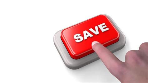 Save Button Stock Video Footage For Free Download