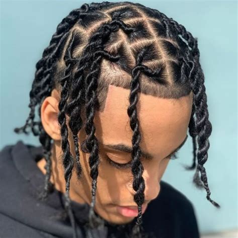 55 Attractive Two Strand Twists Hairstyles For Black Men To Wear In