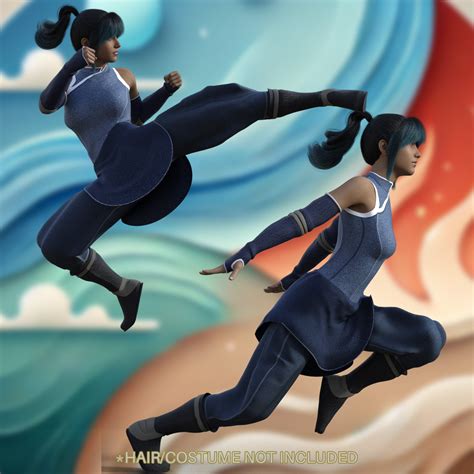 Element Bender Poses For Genesis 8 Female