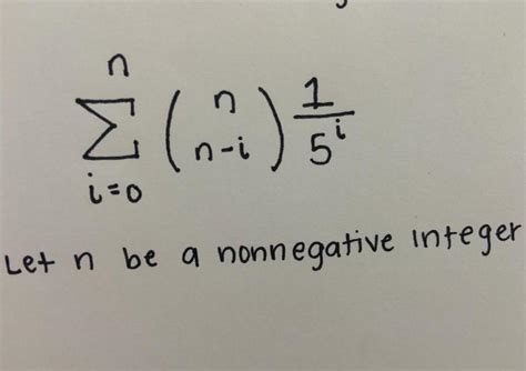 solved n e ni 1 n i 59 io let n be a nonnegative integer n
