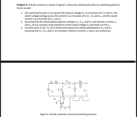 Solved Problem A Dc Dc Converter Is Shown In Figure Chegg