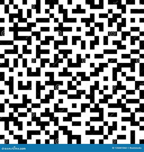 Qr Codes Seamless Pattern Stock Illustration Illustration Of Data