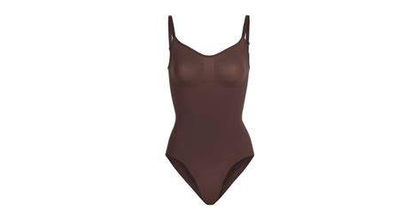 Sculpting Bodysuit W Snaps Cocoa Xxsxs Is In Stock At Skims For
