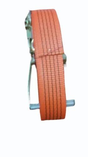 Orange Polyester Heavy Duty Ratchet Lashing Belt For Industrial 1