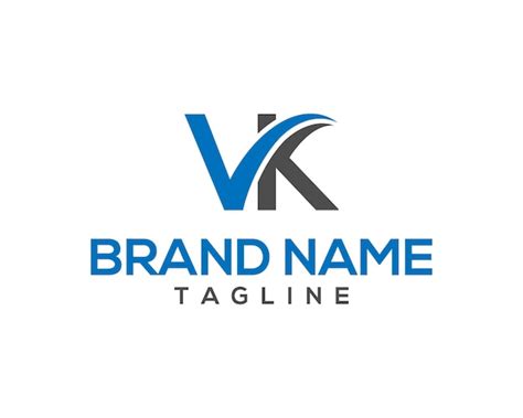 Premium Vector Initial Letter Vk Logo Design Abstract Vector Template