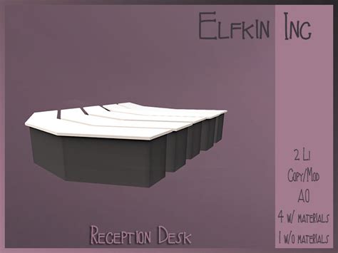 Second Life Marketplace Reception Desk B