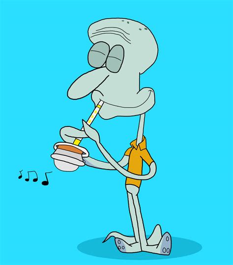 Squidwards Playing The New Clarinet By Josias0303 On Deviantart