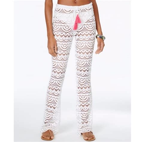 Miken Swim Miken Crochet Wide Leg Swimsuit Cover Up Pants Poshmark