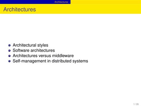 [ppt] Architectures Architectural Styles Software Architectures Powerpoint Presentation 874350