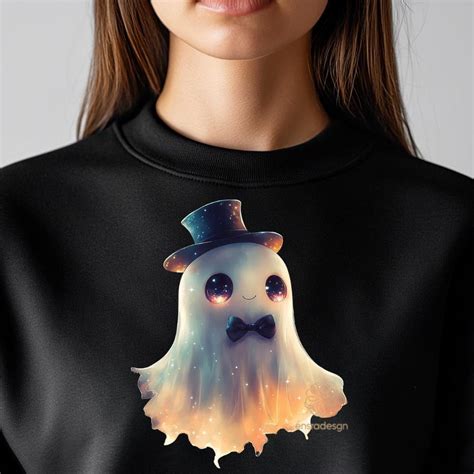 Adorable Ghost Png Cute Pastel Ghost Cute Kawaii Ghost Soft Color Ghost Bow Tie Ghost