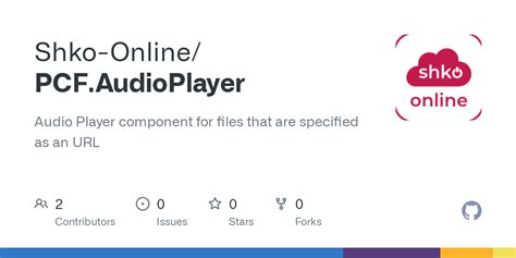 Github Shko Online Pcf Audioplayer Audio Player Component For Files