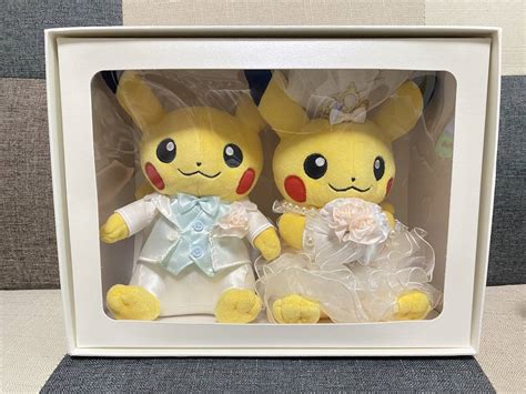 Yahooオークション ピカチュウ Precious Wedding ぬいぐるみ ポケモ