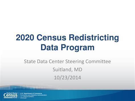 Ppt 2020 Census Redistricting Data Program Powerpoint Presentation