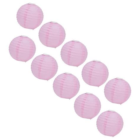 Lot de lanternes chinoises rondes en papier de cm pour fête de mariage deco vendu Rose